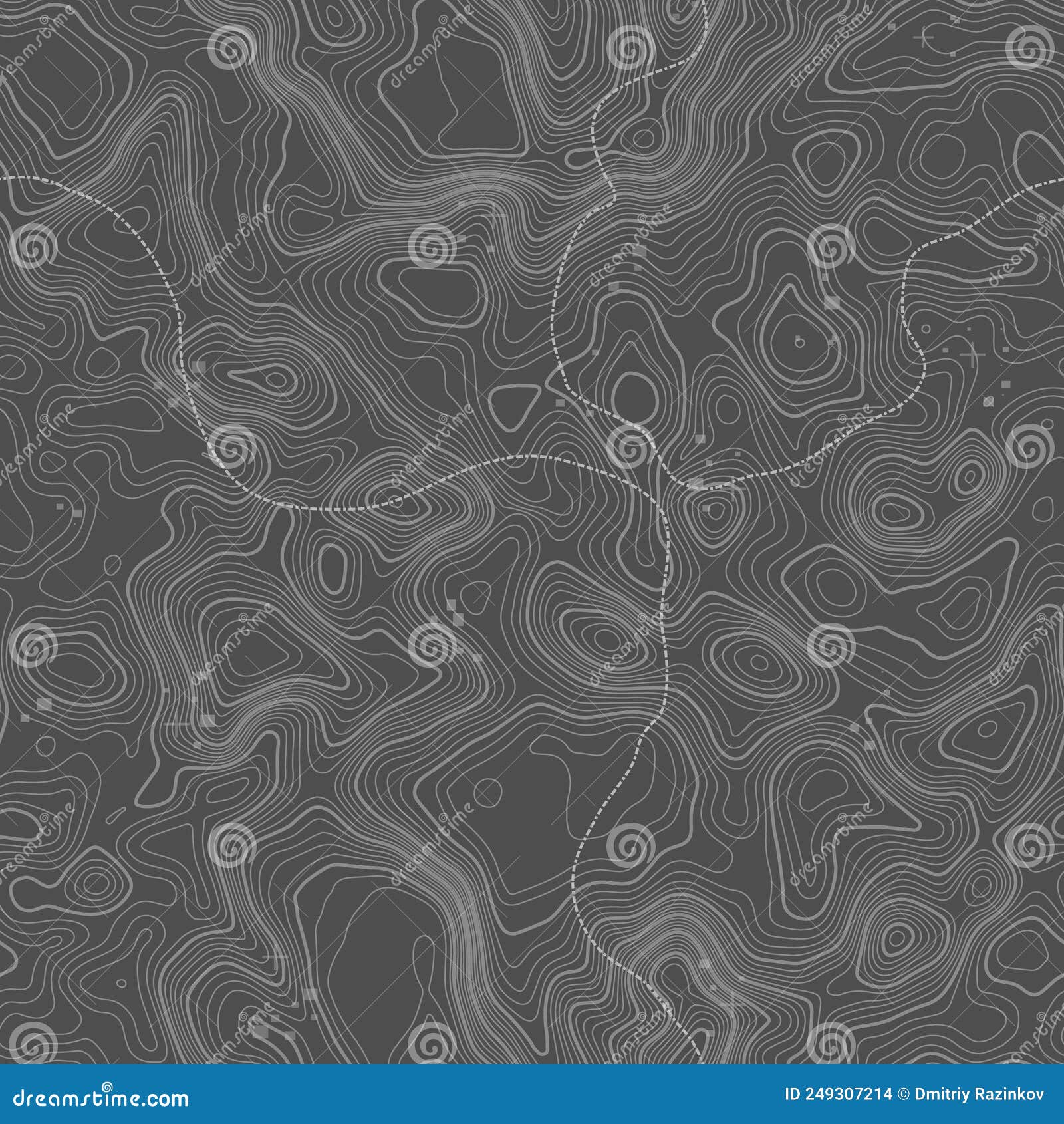 Grey Contours Vector Topography. Geographic Mountain Topography Vector ...