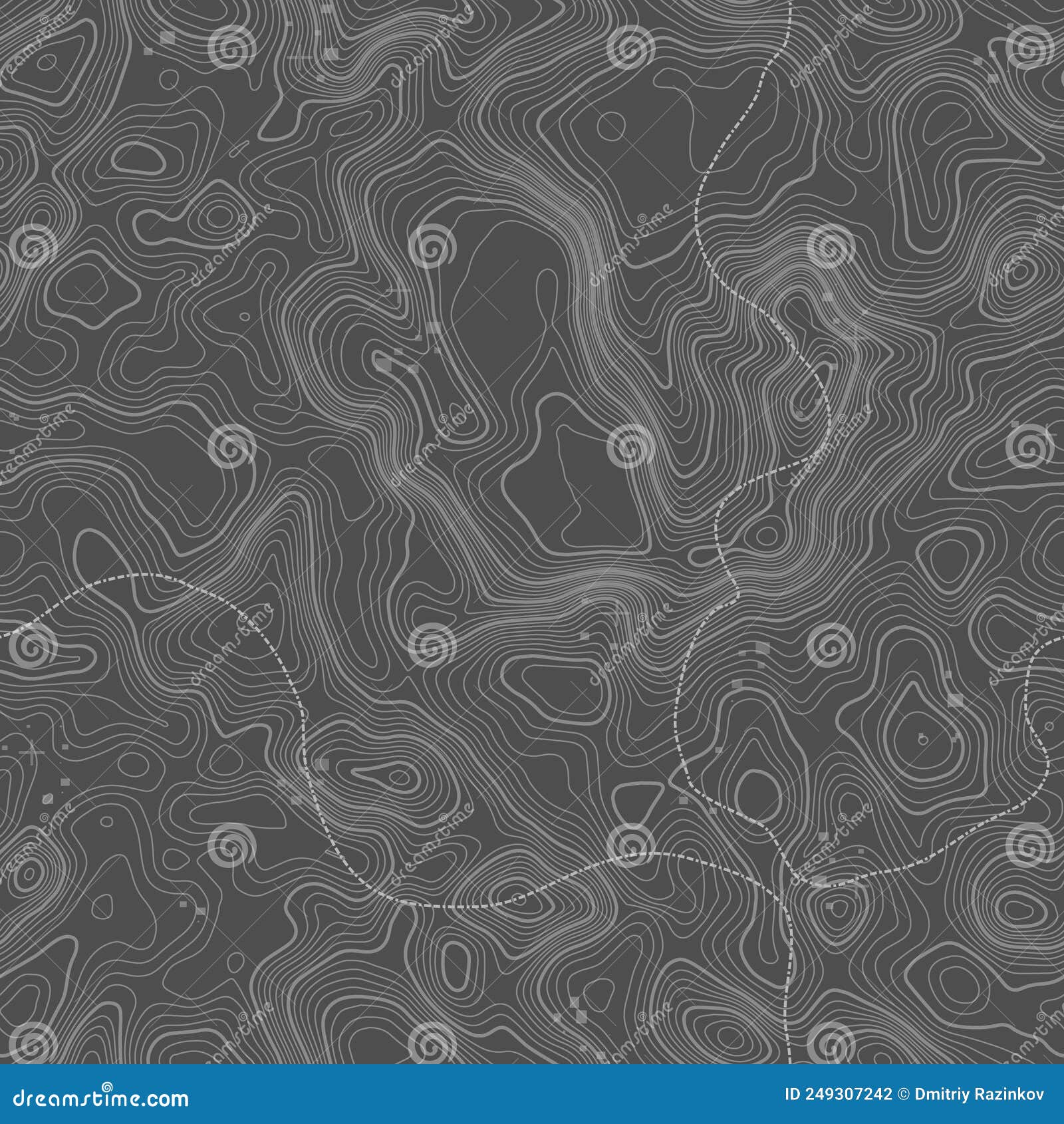 Grey Contours Vector Topography. Geographic Mountain Topography Vector ...