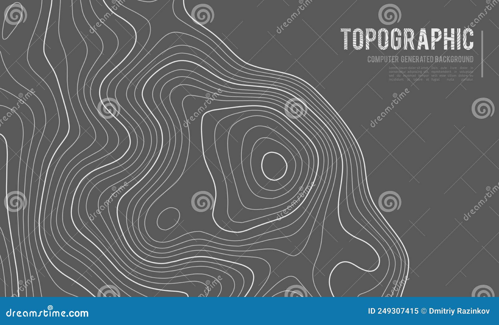 Grey Contours Vector Topography. Geographic Mountain Topography Vector ...