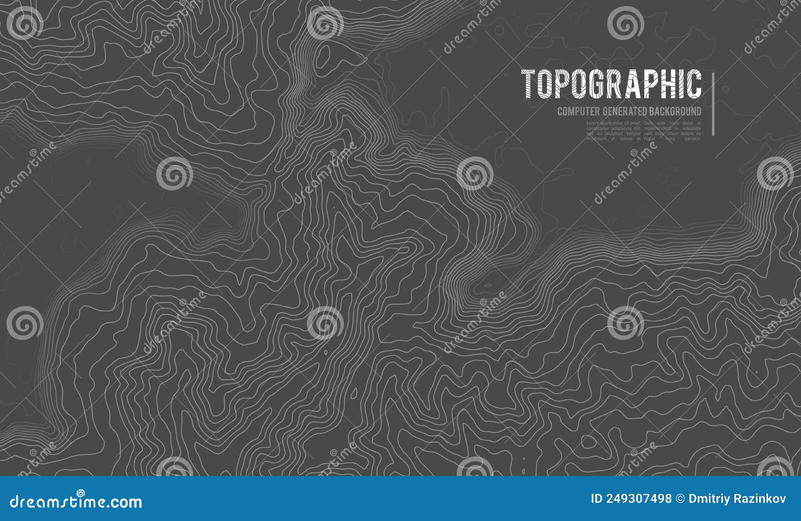 Grey Contours Vector Topography. Geographic Mountain Topography Vector ...