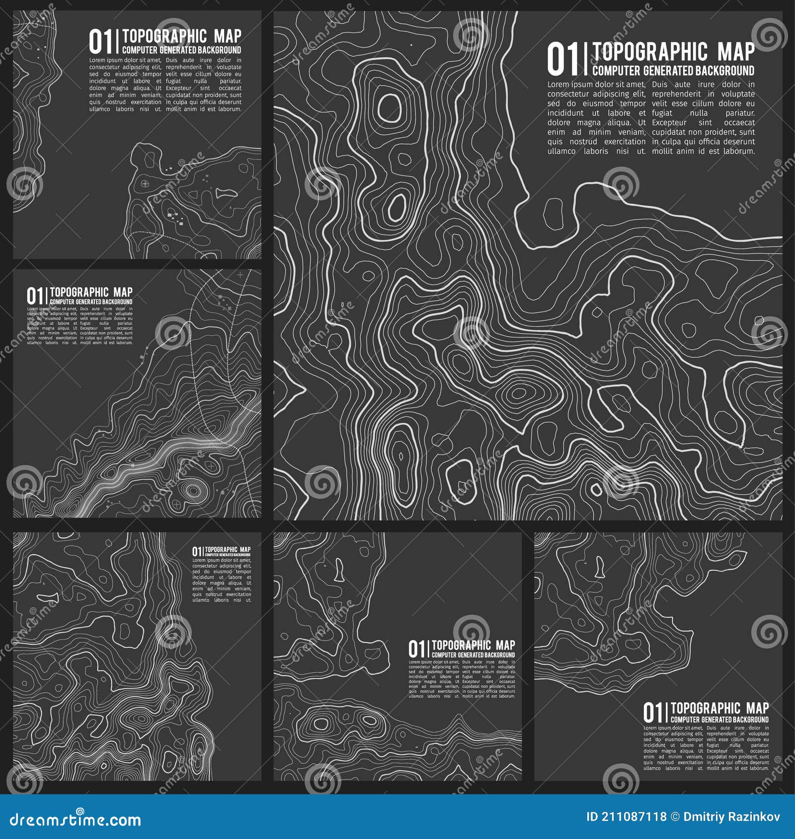 Grey Contours Vector Topography. Geographic Mountain Topography Vector ...