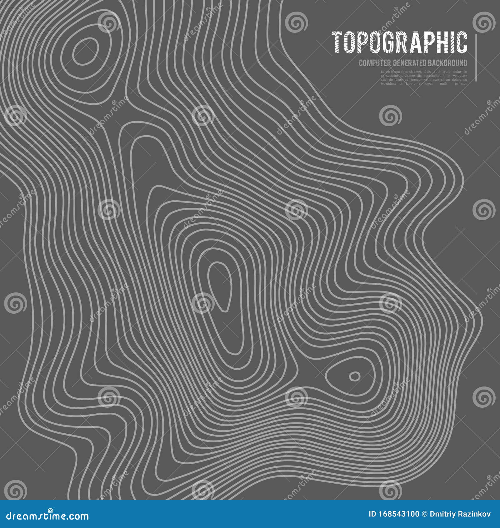 Grey Contours Vector Topography. Geographic Mountain Topography Vector ...
