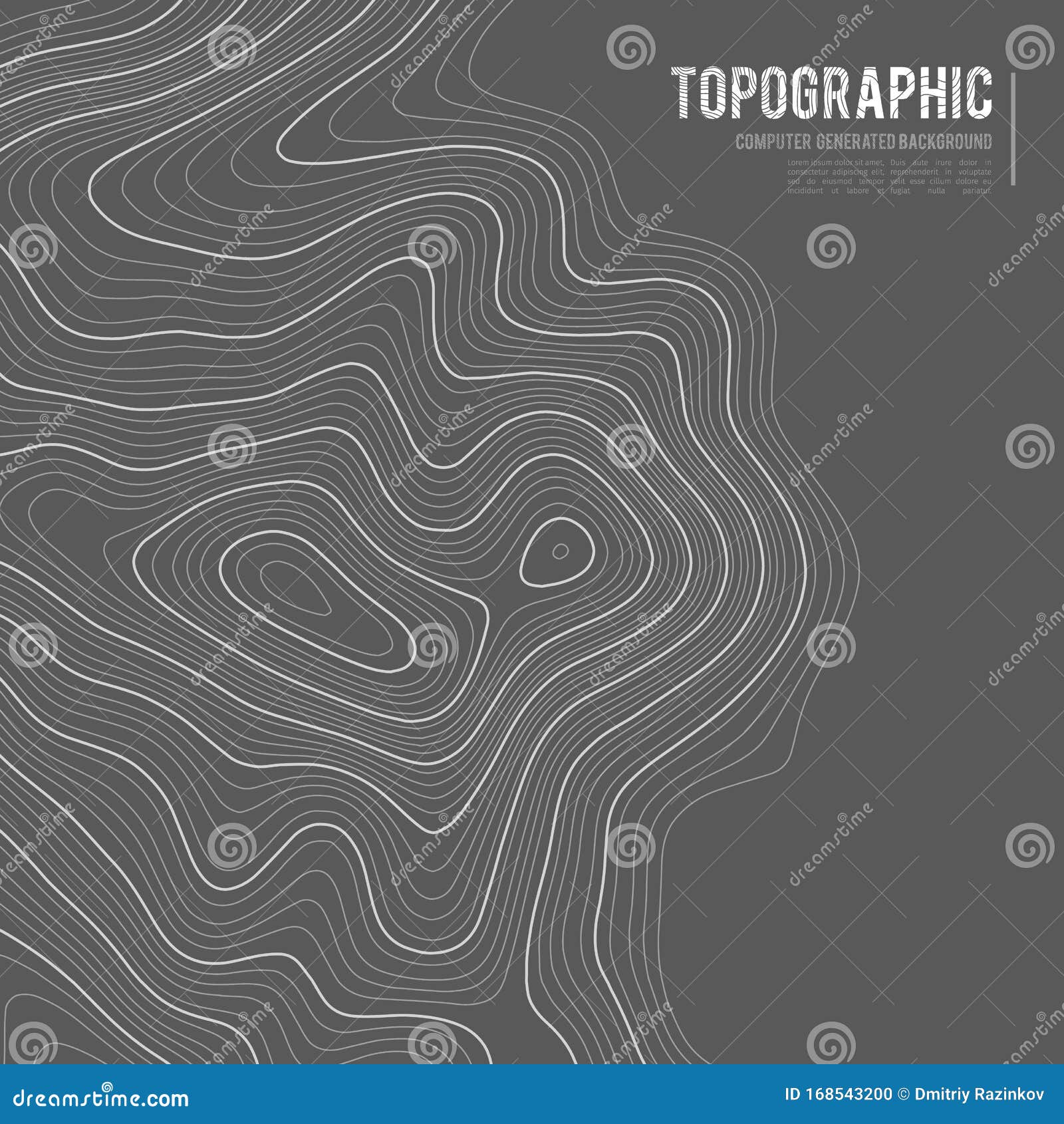 Grey Contours Vector Topography. Geographic Mountain Topography Vector ...