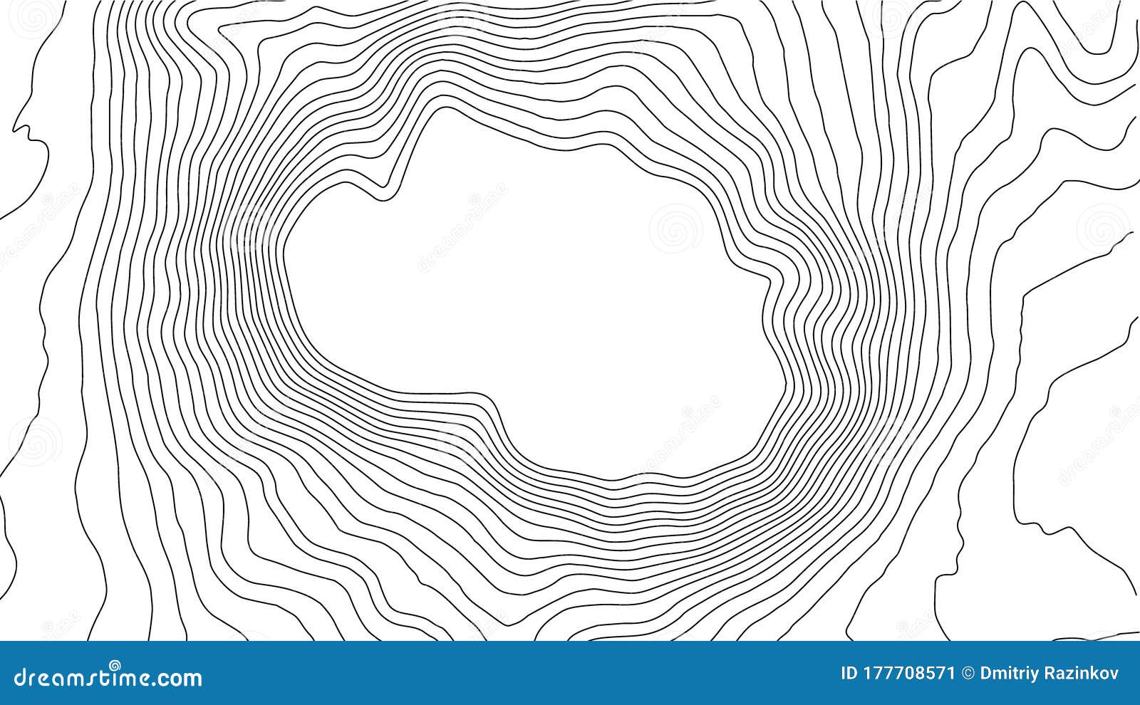 Grey Contours Vector Topography. Geographic Mountain Topography Vector ...