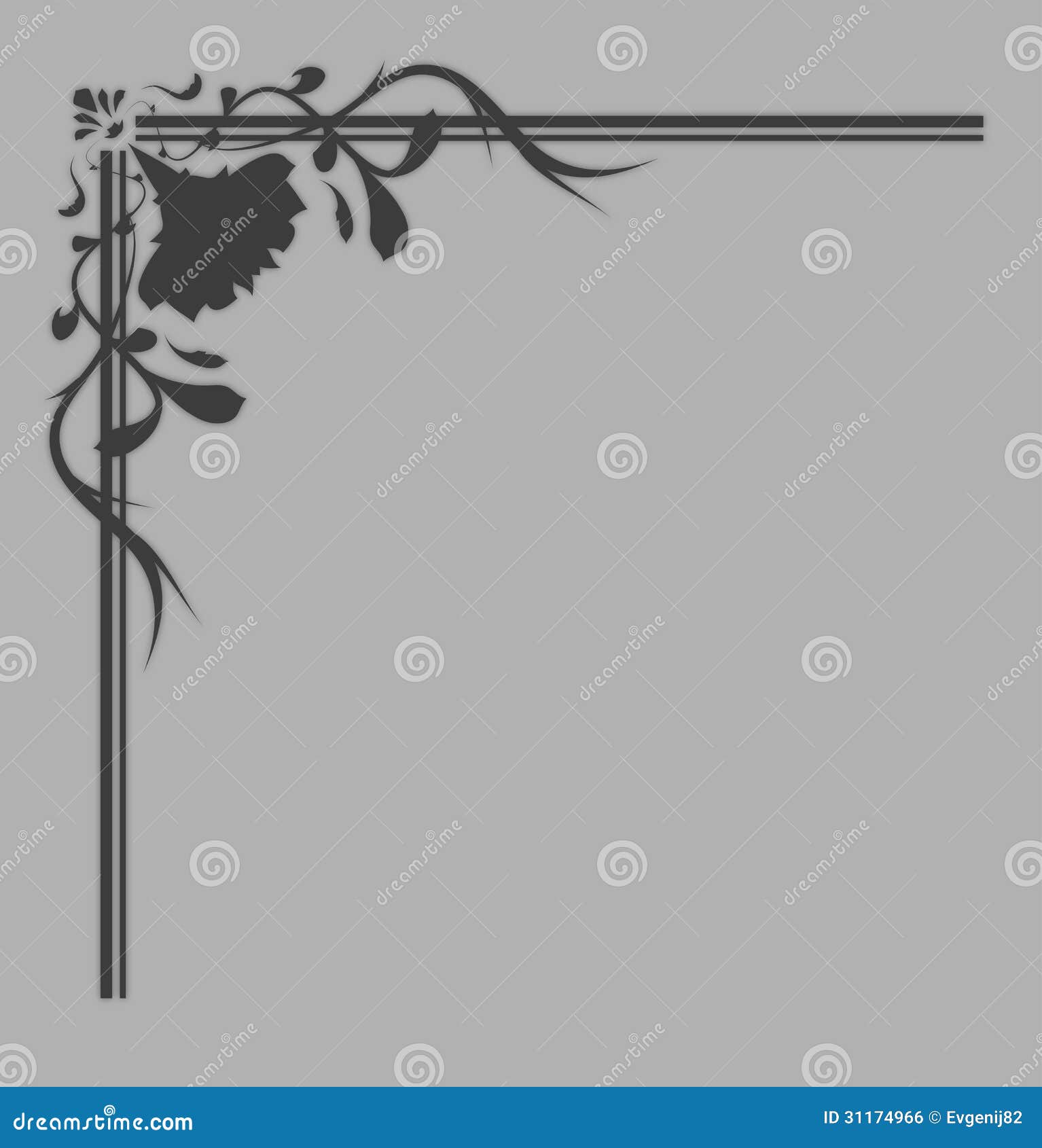 Grey Corner Pattern for Execution of a Document Stock Illustration ...