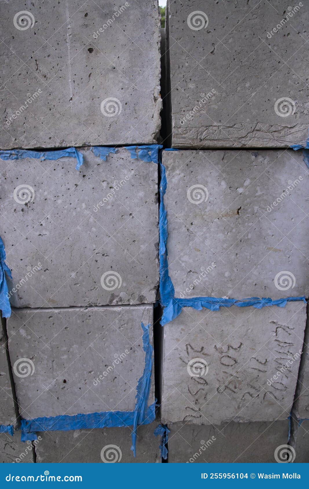 Grey Cube Concrete Block Texture Background Stock Photo - Image of ...
