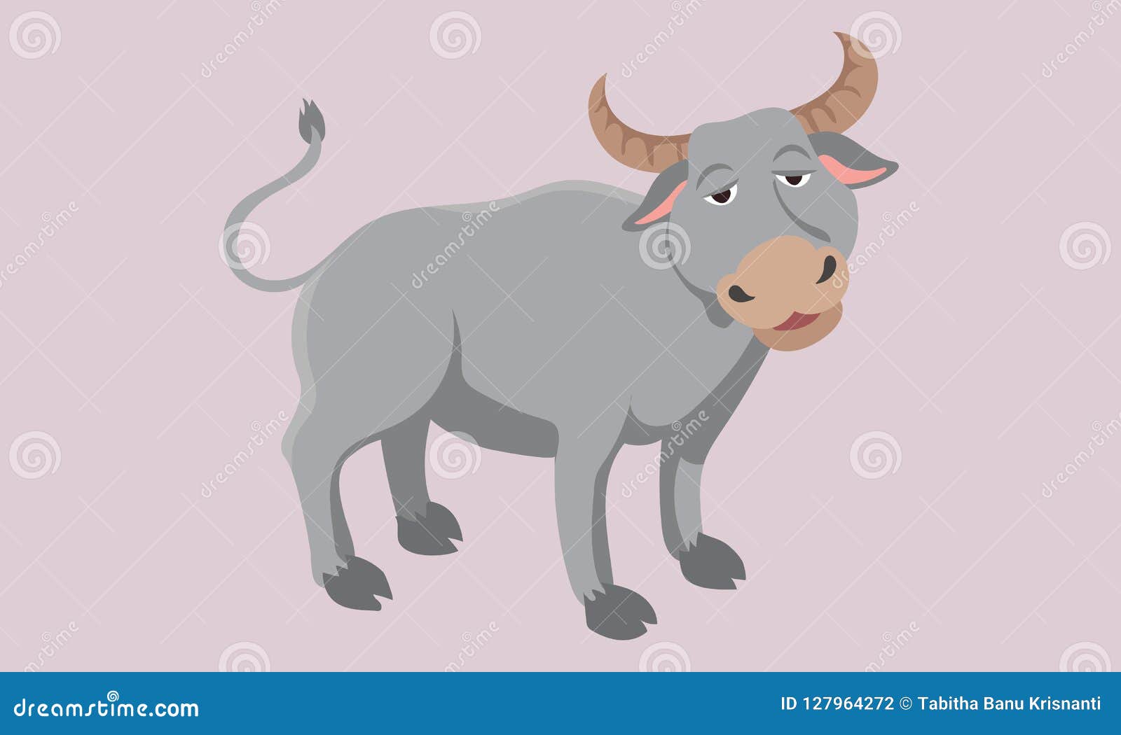 Cute Buffalo Cartoon Vector Many Actions | CartoonDealer.com #63652169