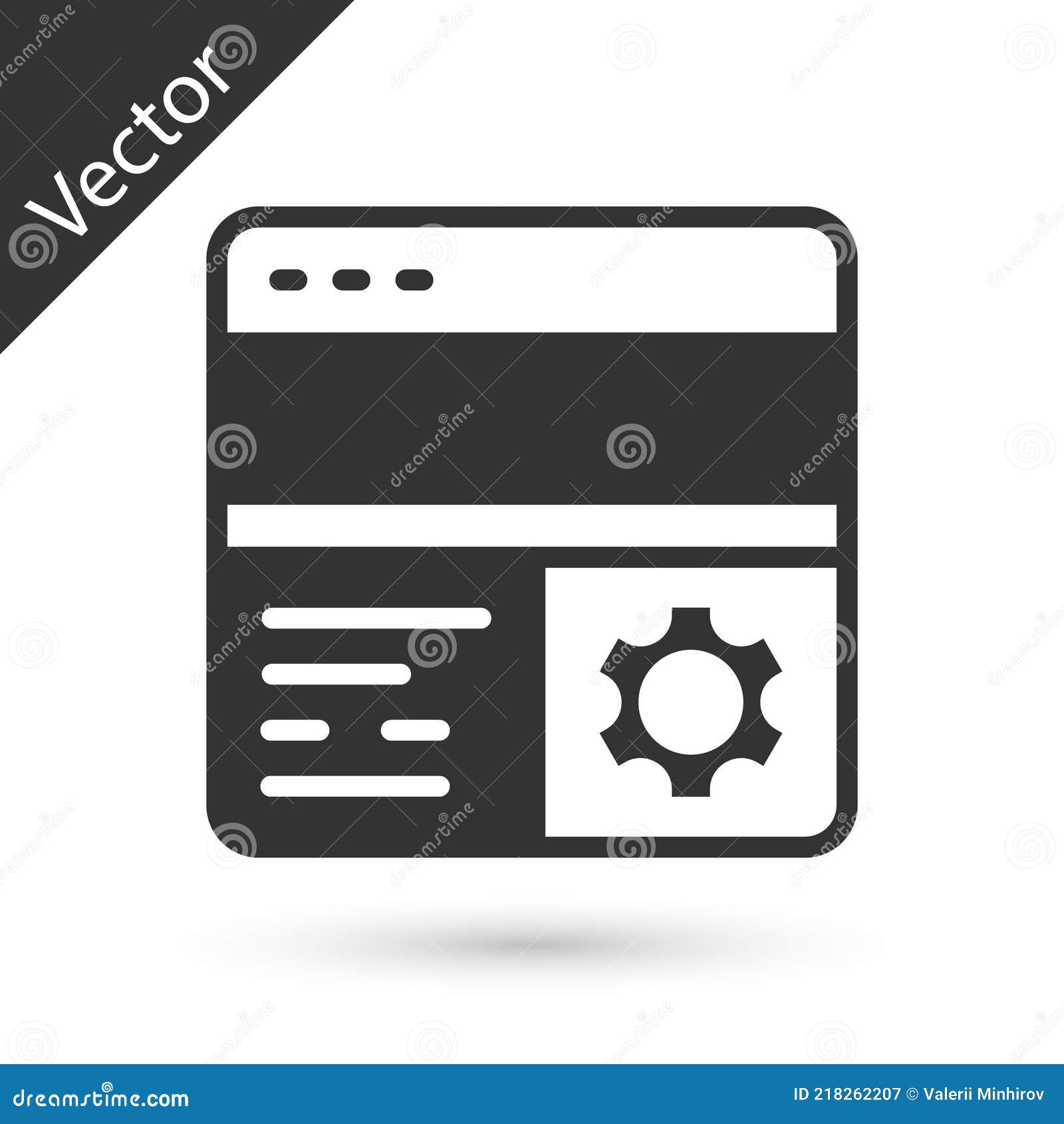 Grey Debugging Icon Isolated on White Background. Debugging Tool ...