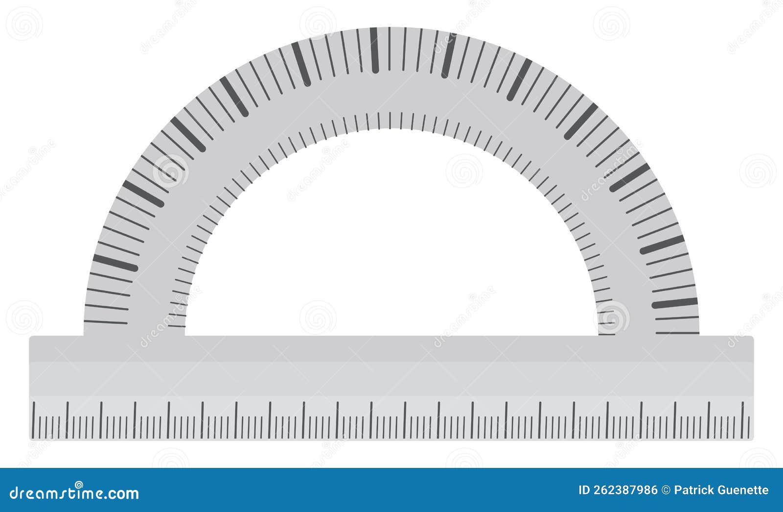 Grey degree ruler, icon stock vector. Illustration of protractor ...