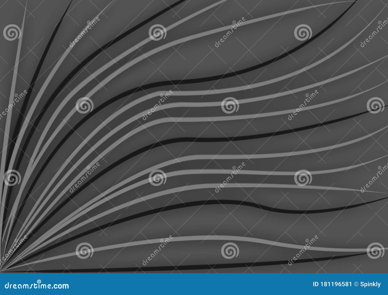 Grey Diagonal Wavy Curved Lines Stock Illustration - Illustration of ...