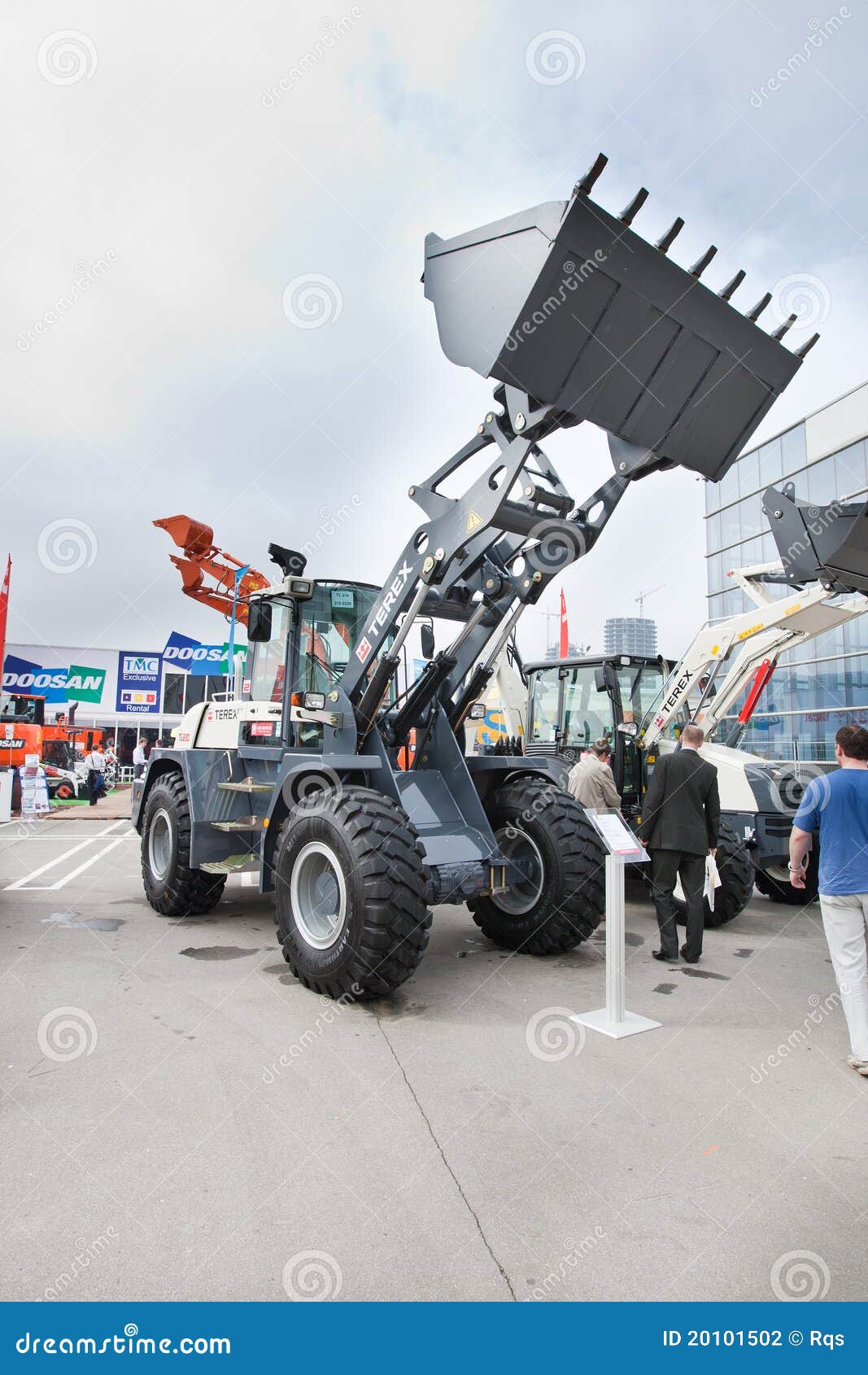 Grey Diesel Front End Loader Editorial Photography - Image of metal ...