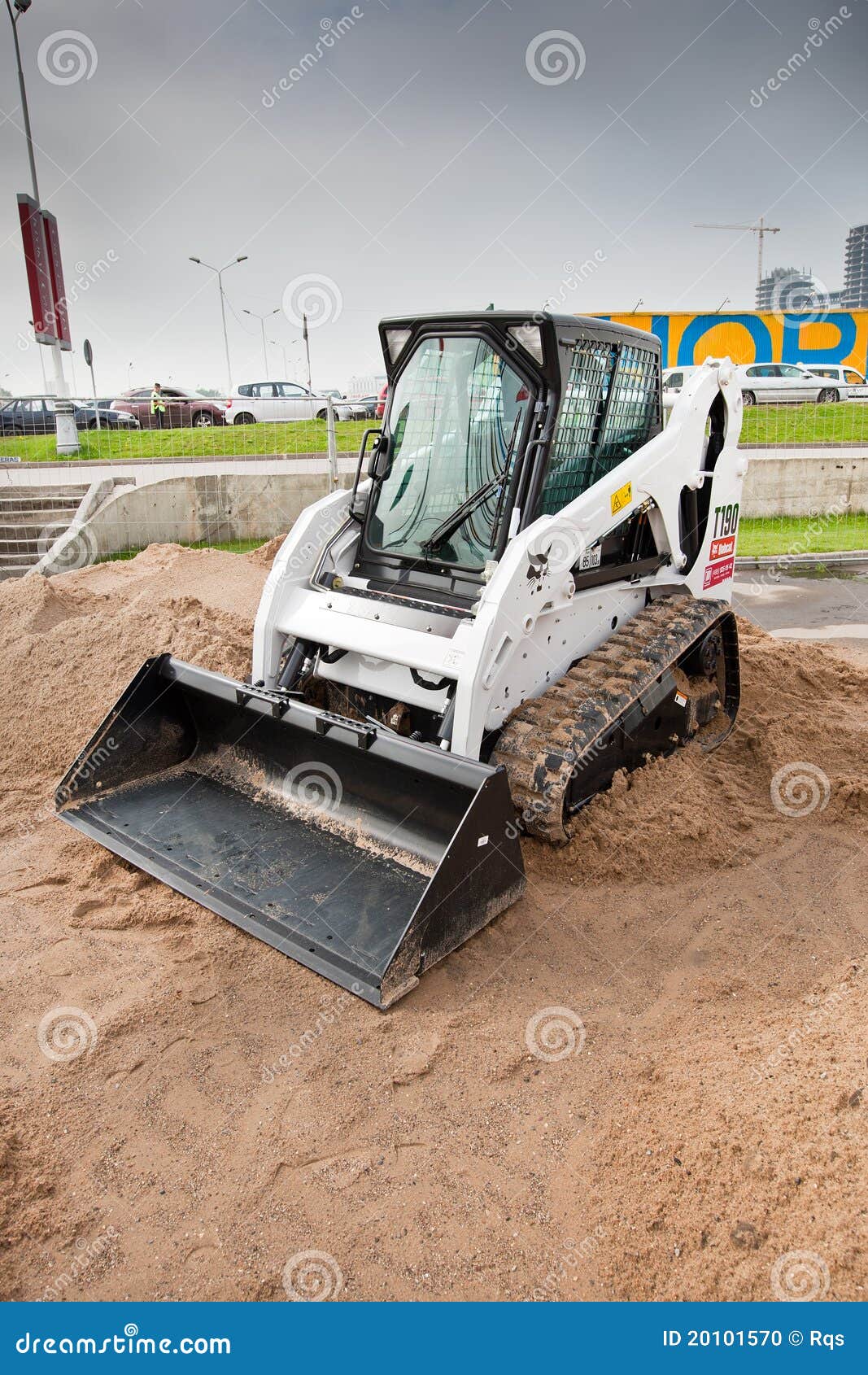 Grey Diesel Front End Loader Editorial Image - Image of transport, tool ...