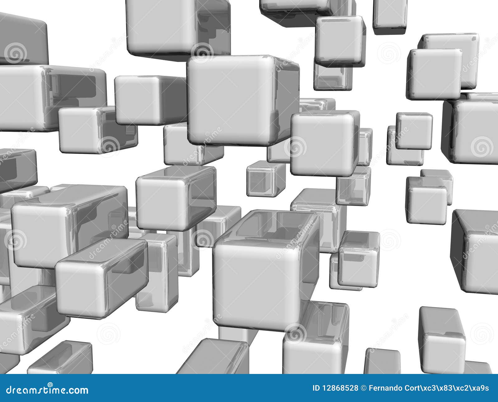 Grey dimensional cubes stock illustration. Illustration of ingot - 12868528