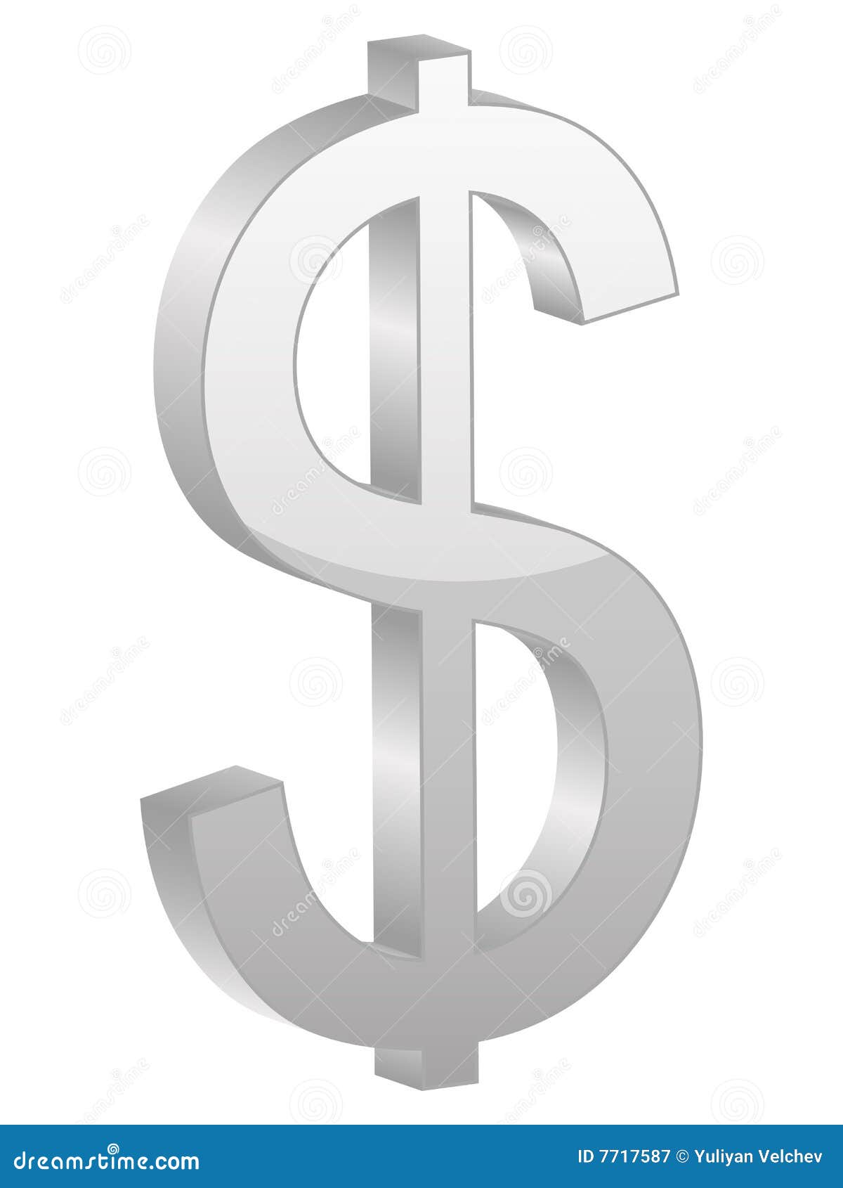 Grey dollar symbol stock vector. Illustration of currency - 7717587