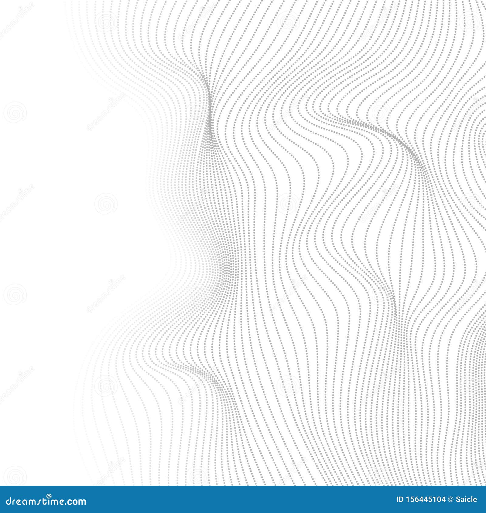 Grey Dotted Lines Refracted Waves Abstract Vector Background Stock ...