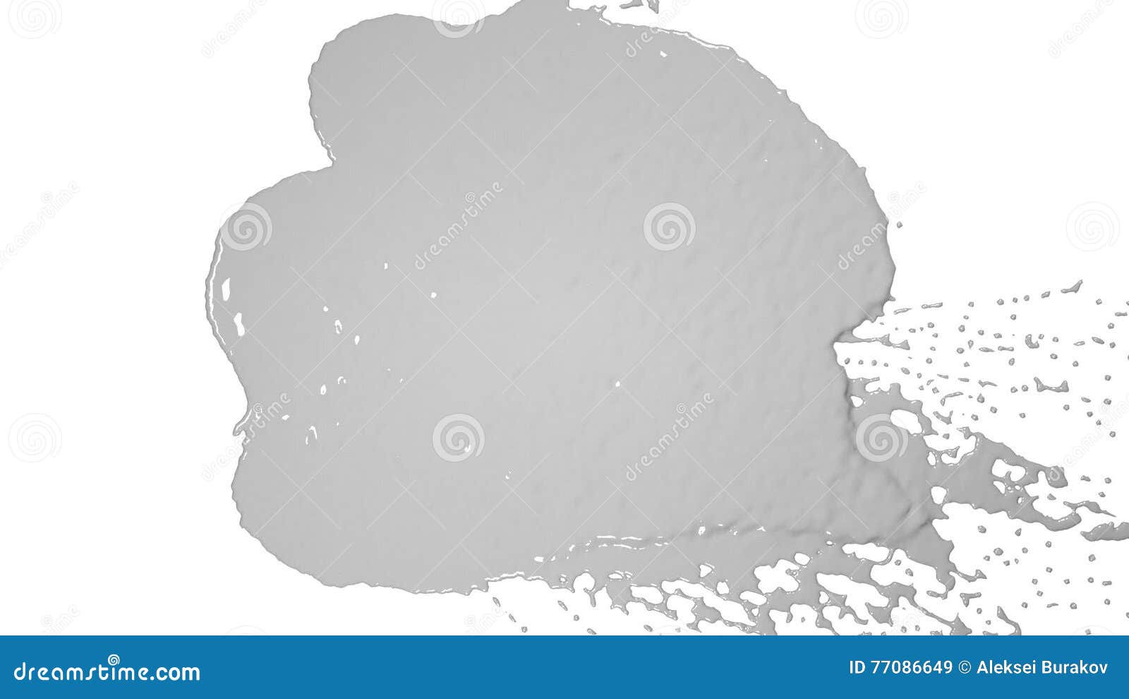 Grey Drops Falling on White Screen Slow Motion. Paint Stock Video ...