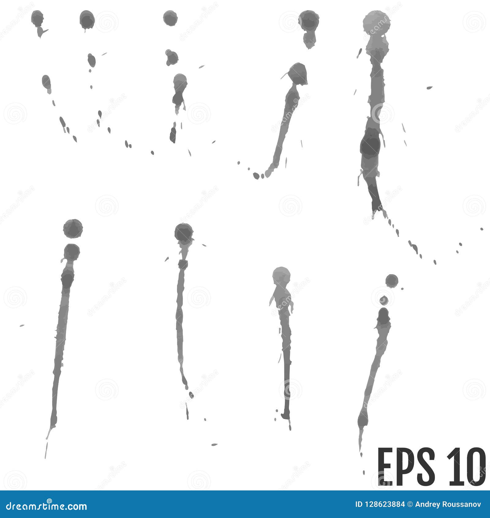 Grey Drops In Gold Background Cartoon Vector | CartoonDealer.com #113456227