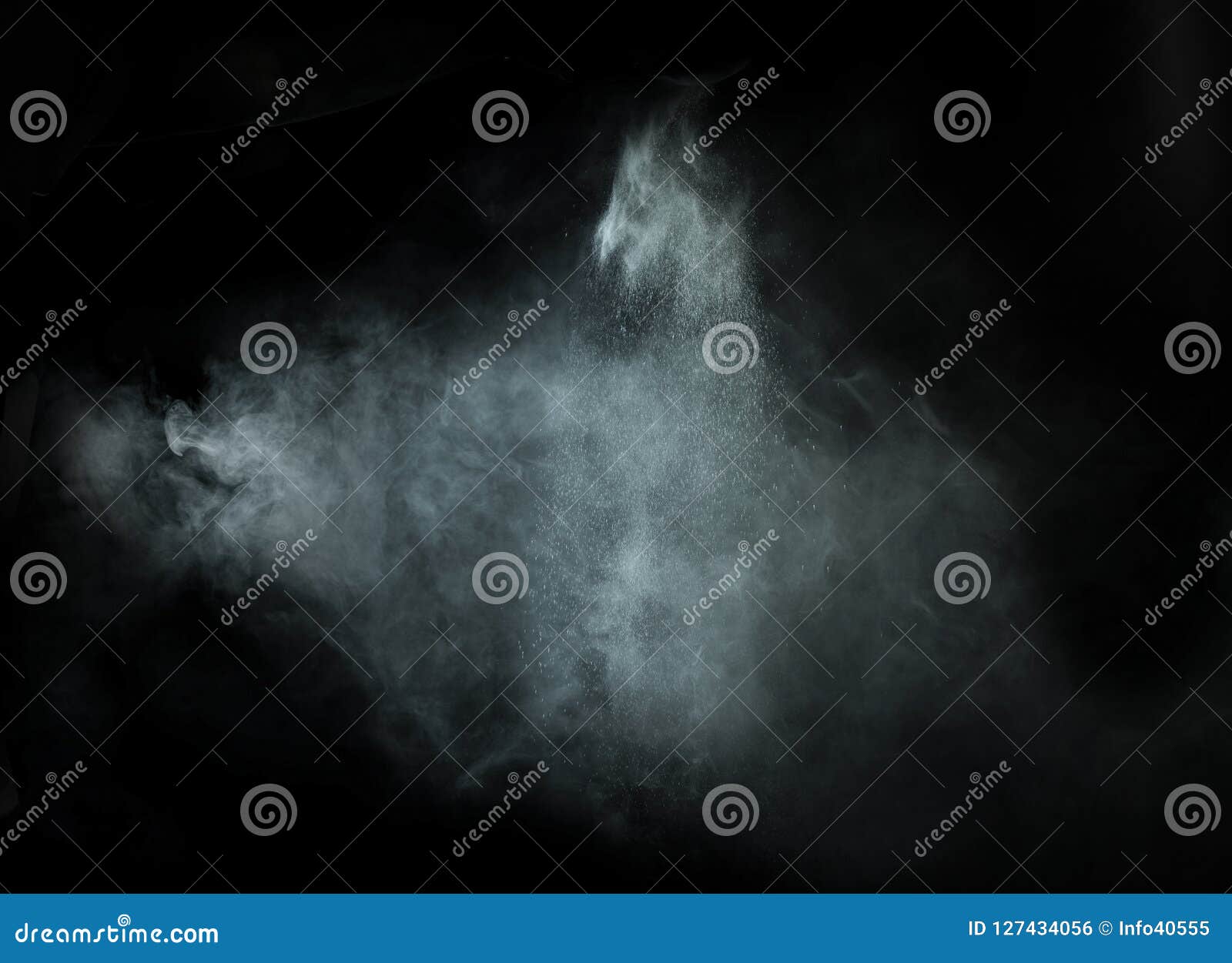 Dust Cloud on Black Background Stock Photo - Image of dirty, closeup ...