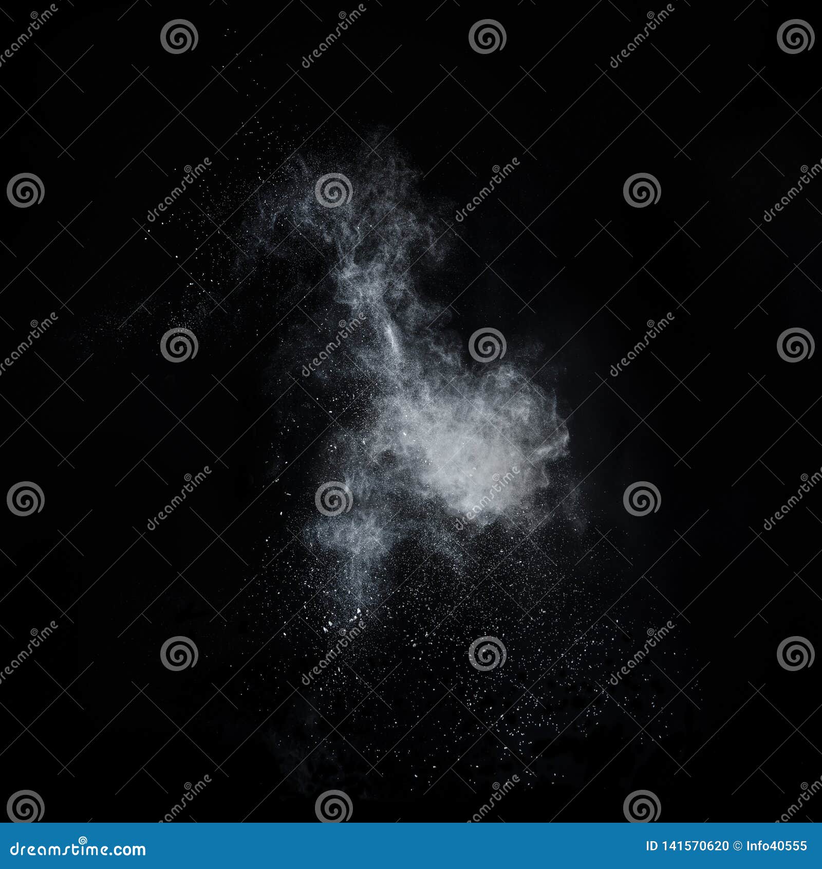 Dust Cloud on Black Background Stock Photo - Image of night, concepts ...