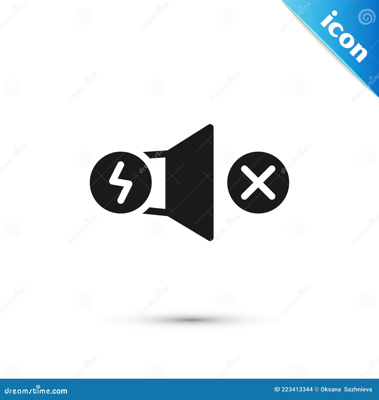 Grey Electric Motor Icon Isolated on White Background. Vector Stock ...