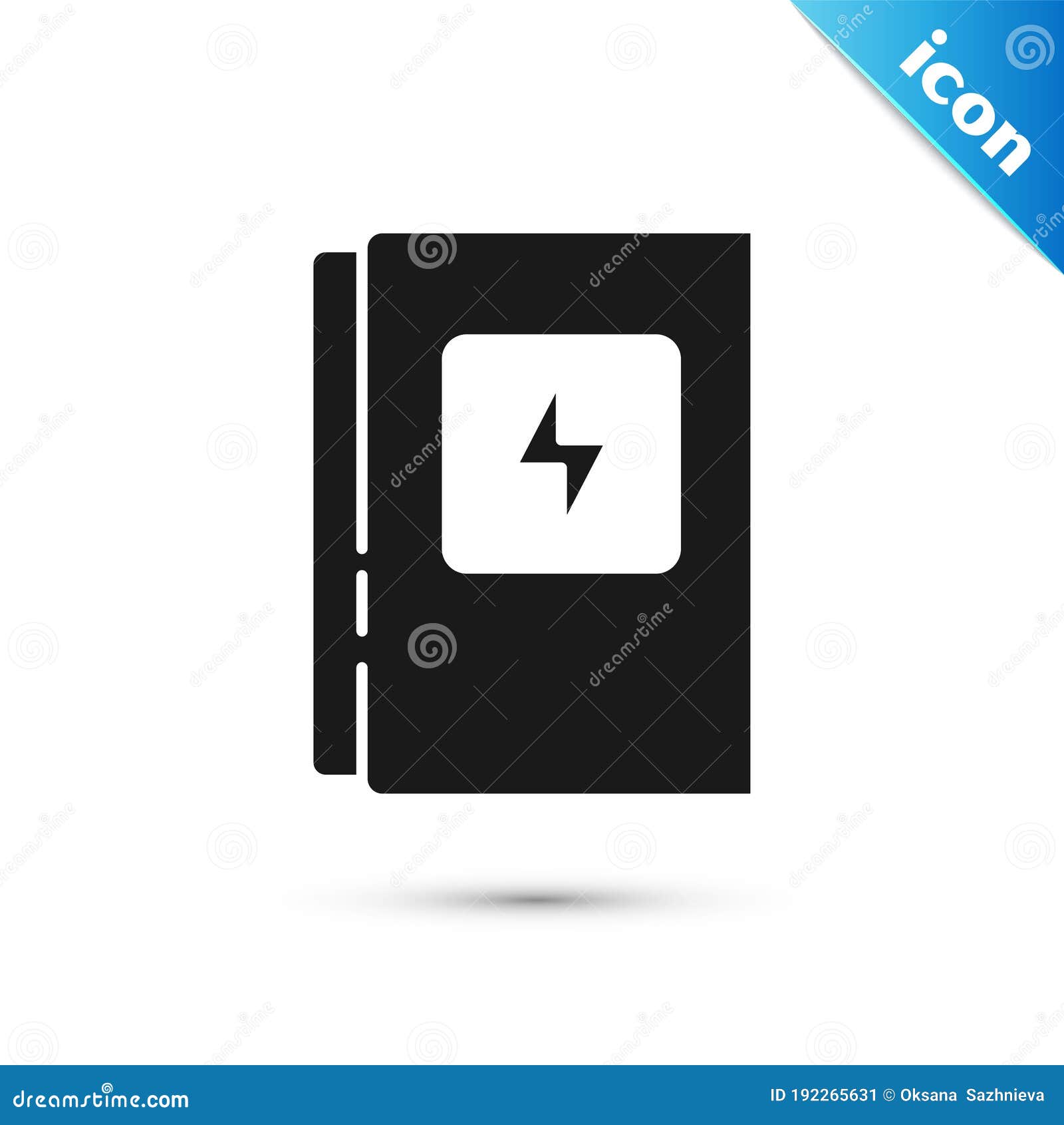 Grey Electrical Panel Icon Isolated on White Background. Vector Stock ...