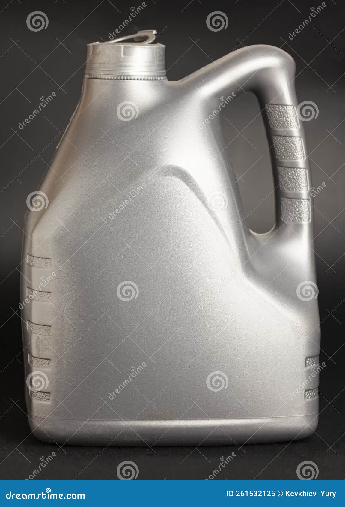 Grey Engine Oil Bottle on Black Stock Image - Image of plastic ...