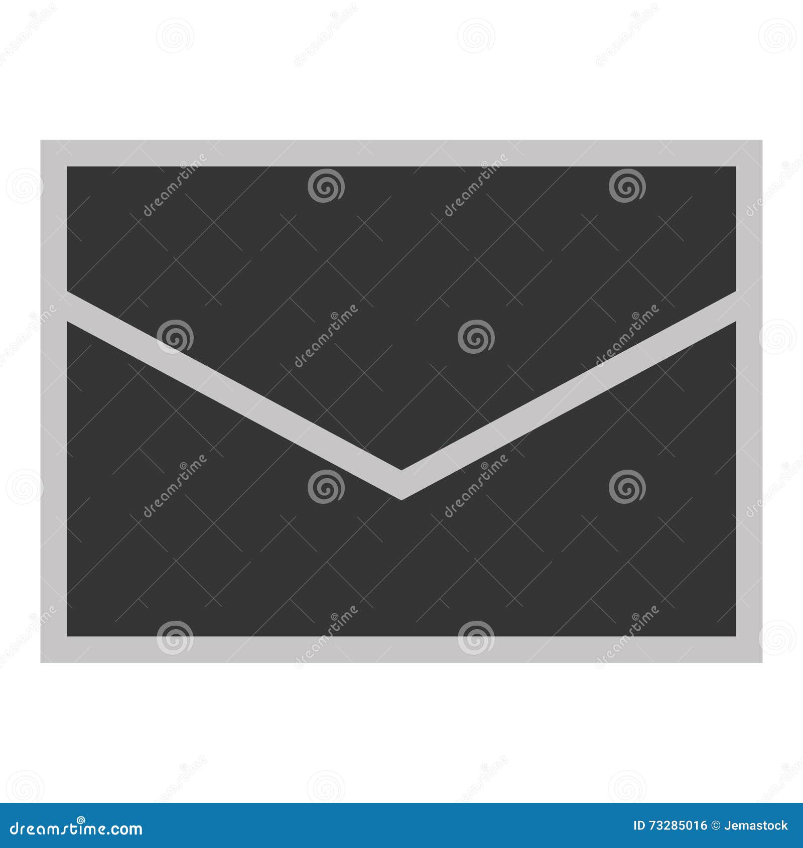 Grey envelope icon stock illustration. Illustration of address - 73285016