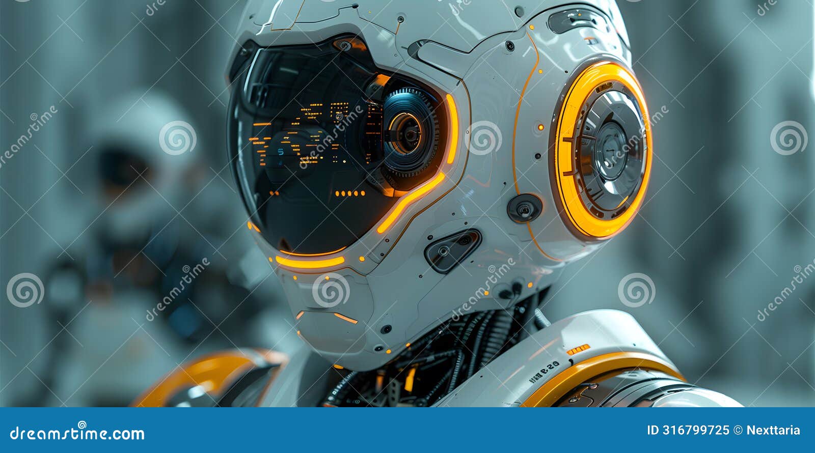 Grey Environment Robot with Advanced Artificial Intelligence - Business ...