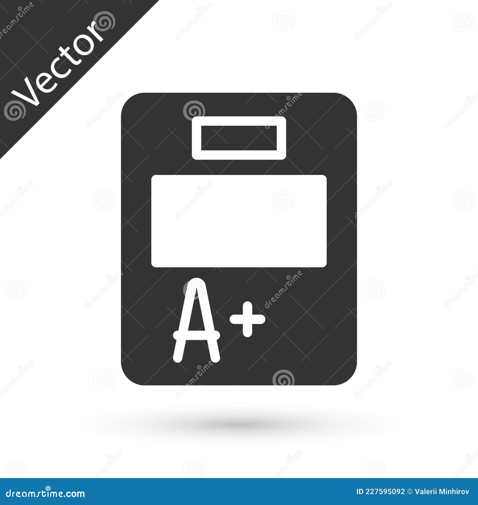 A Plus A+ Grade On Notebook Paper Sheet With Math Operation Solved ...