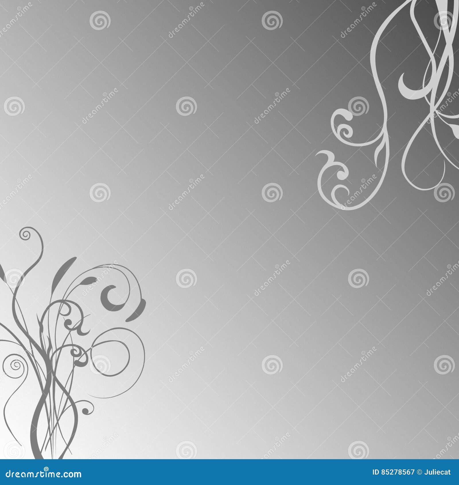 GREY FLORAL ABSTRACT stock illustration. Illustration of floral - 85278567