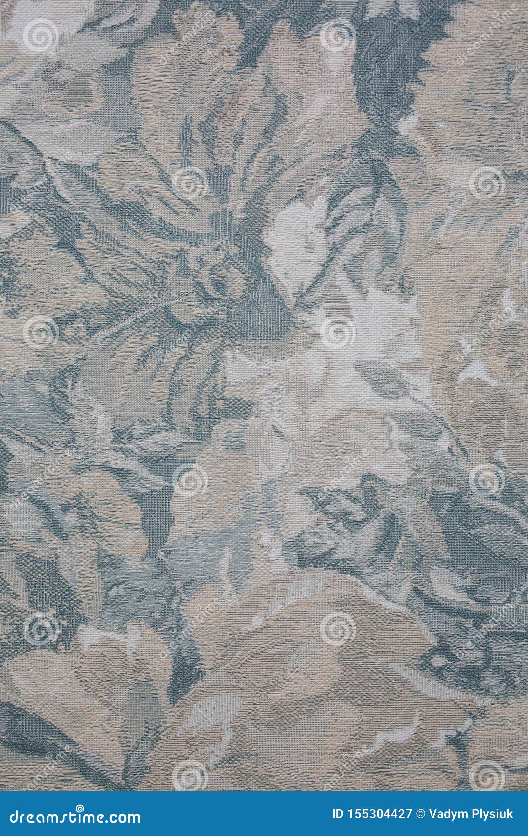Grey Flowers on Wallpaper Background. Stock Image - Image of floral ...