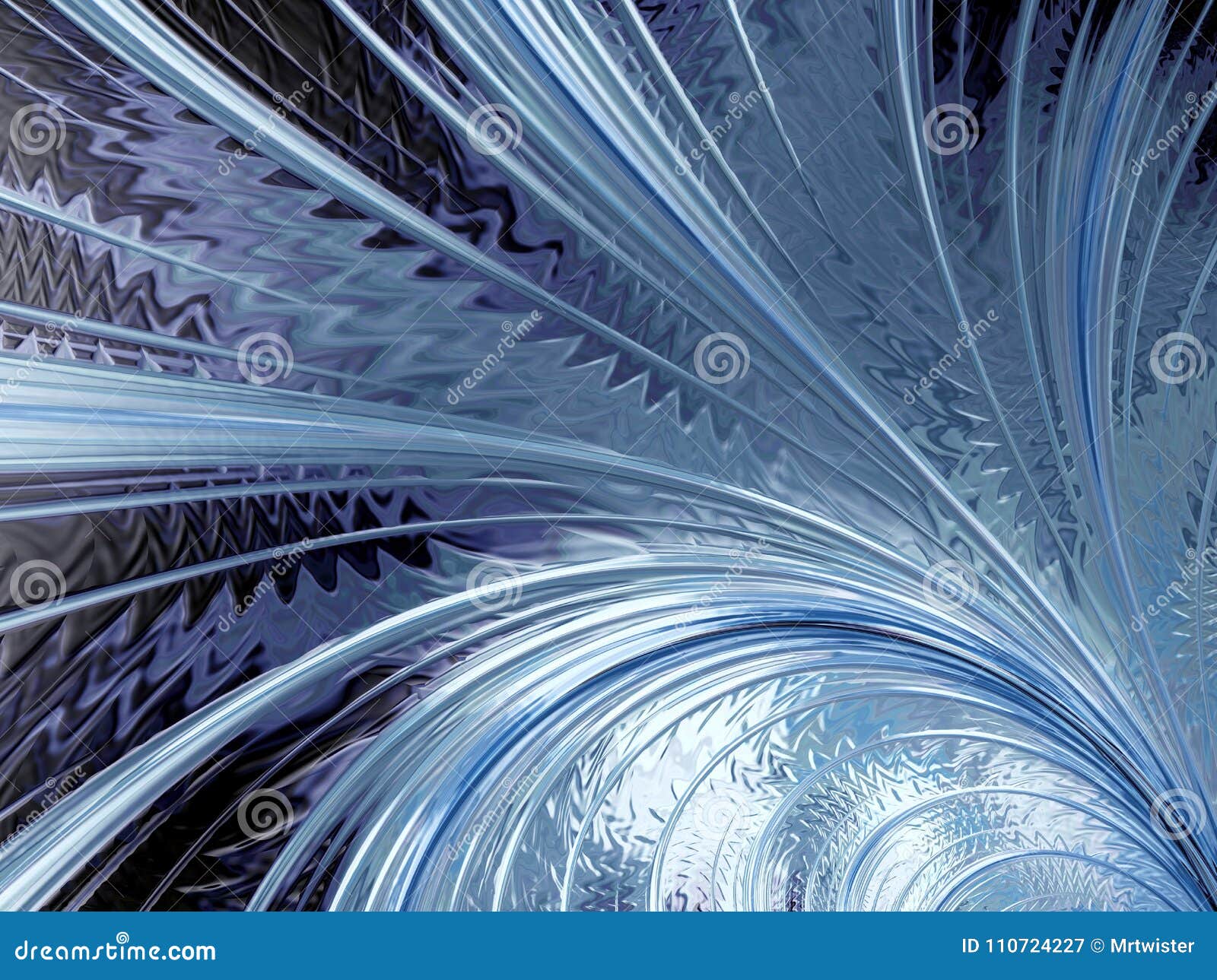 Grey Fractal Patterns with Spinning Effect Stock Image - Image of ...