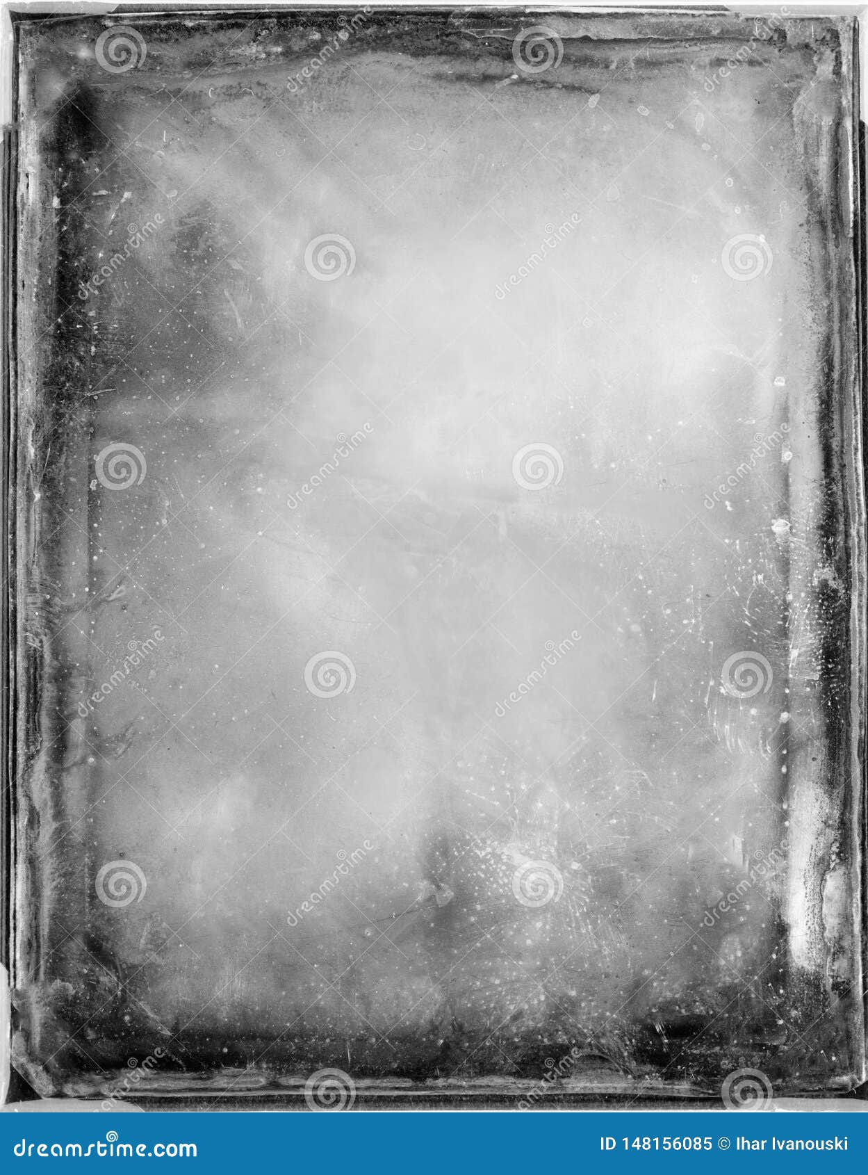Black and White Frame with Scratches and Damages.Texture or Background ...