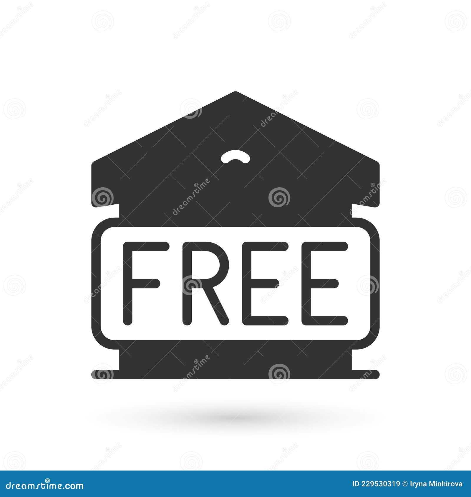 Grey Free Storage Icon Isolated on White Background. Vector Stock ...