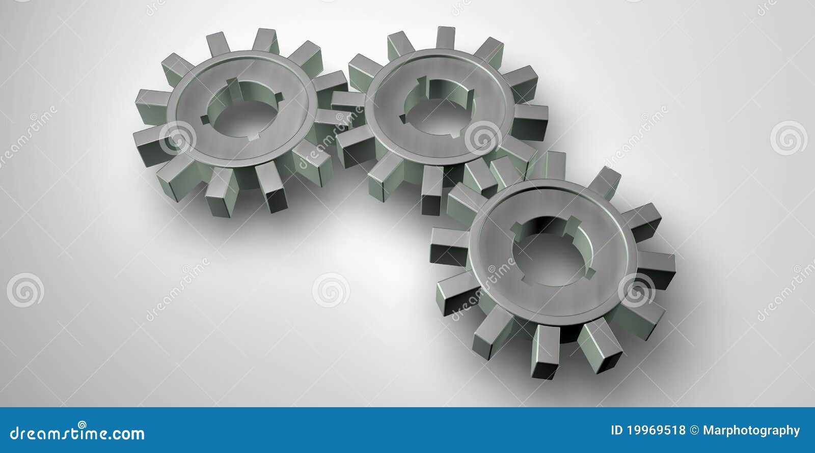 Grey Gears Steel Working Together Stock Illustration - Illustration of ...