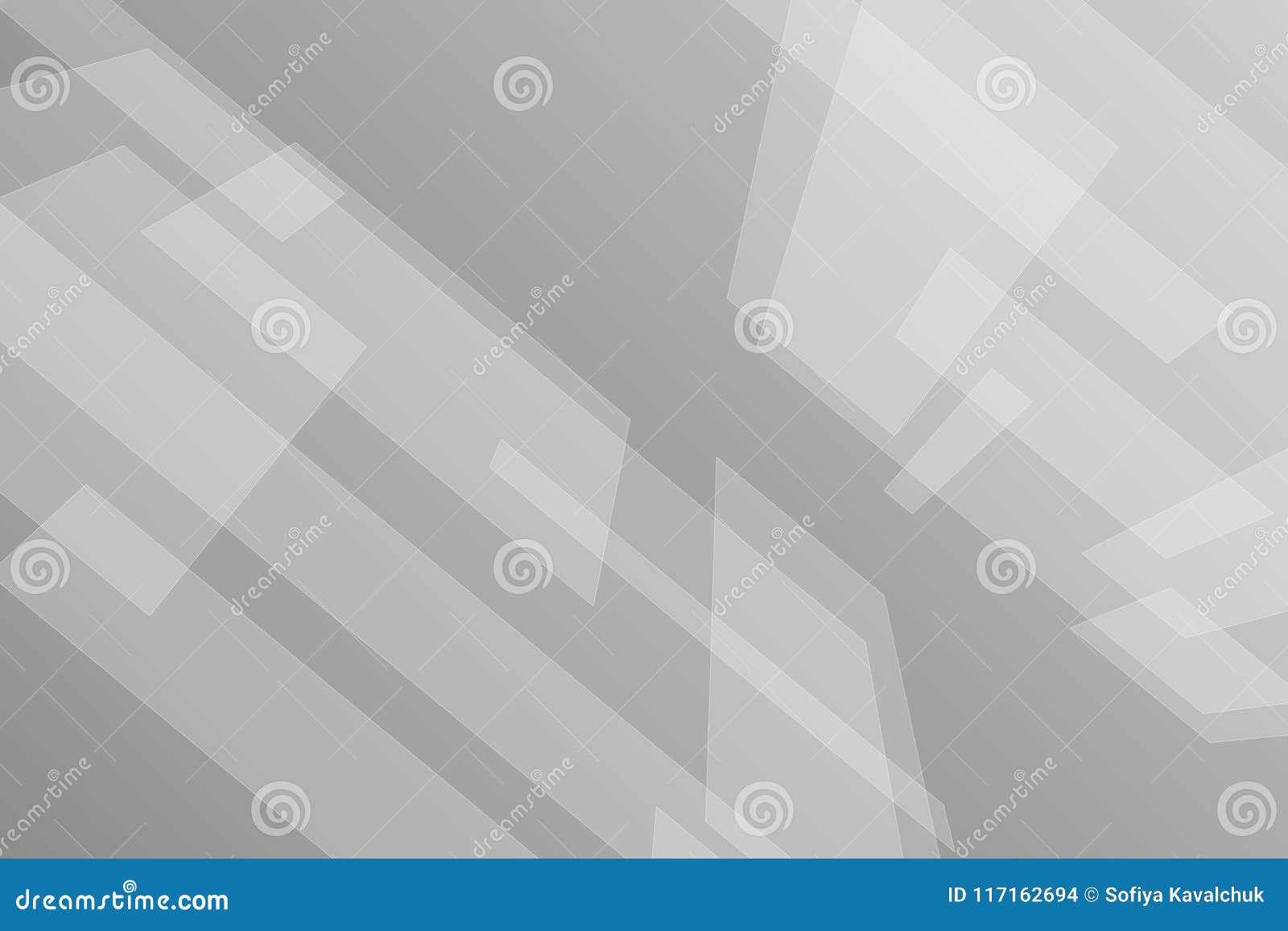 Grey Geometric Background with Squares in Perspective Stock Vector ...