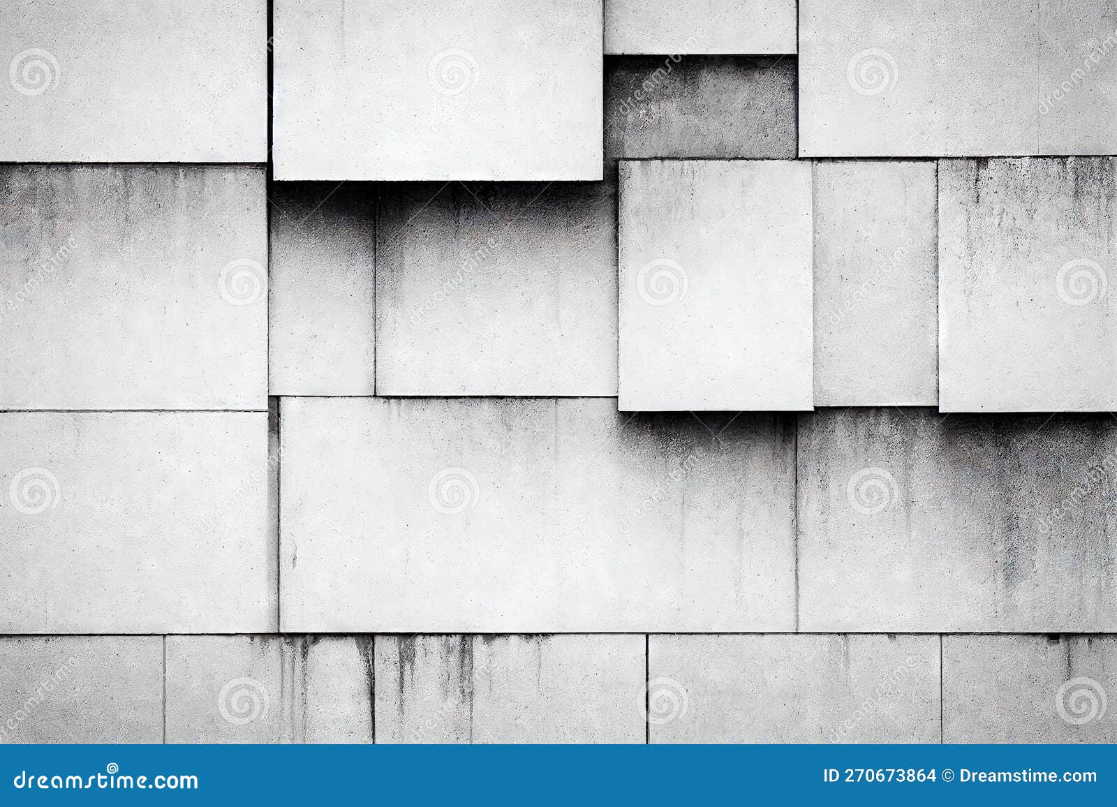 Grey Geometric Wall with Grunge Blocks and Strong Lines on Texture Made ...