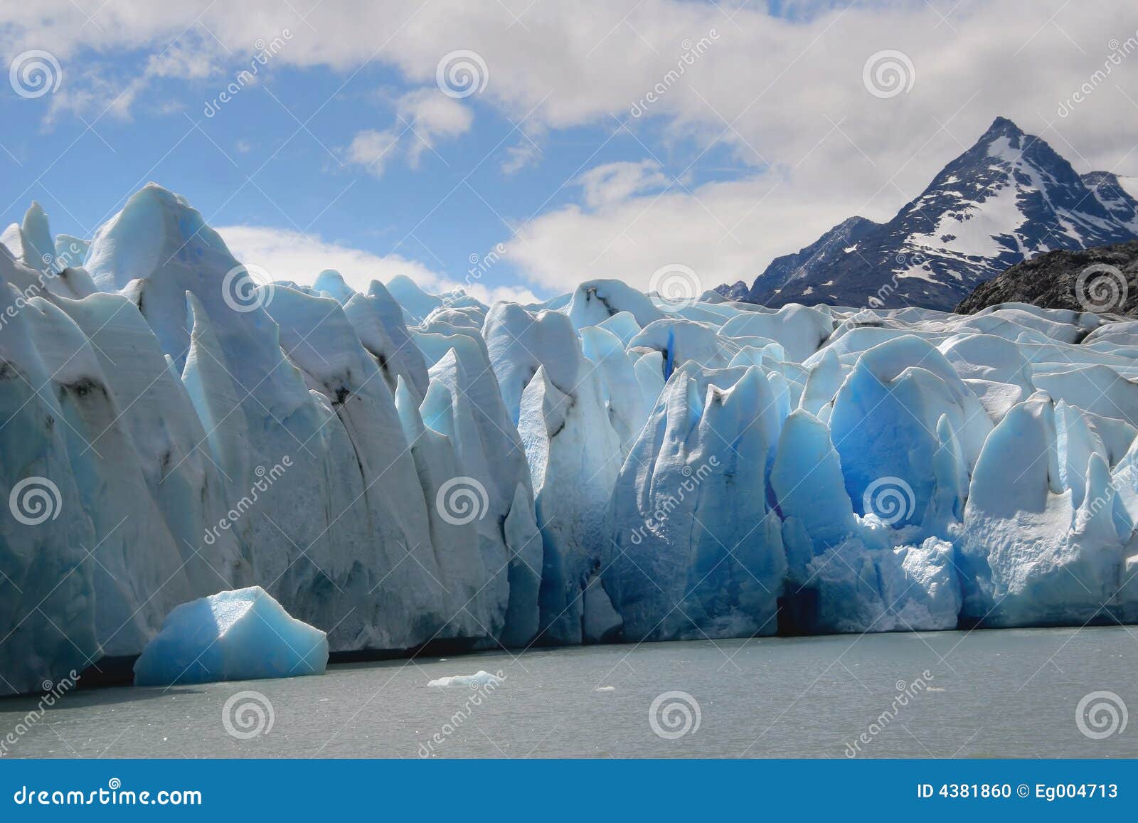 Grey Glacier stock photo. Image of climate, holiday, cruise - 4381860
