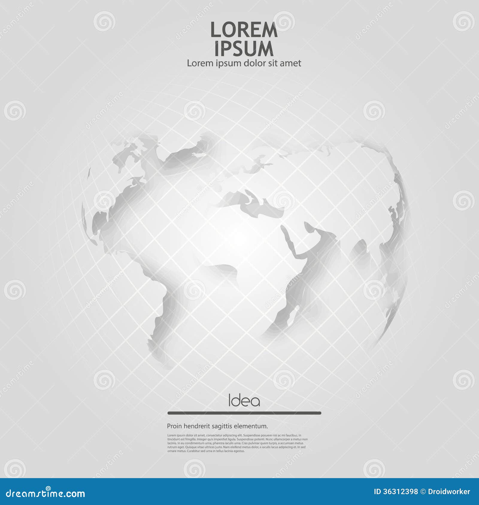 Grey globe stock vector. Illustration of shape, cartography - 36312398