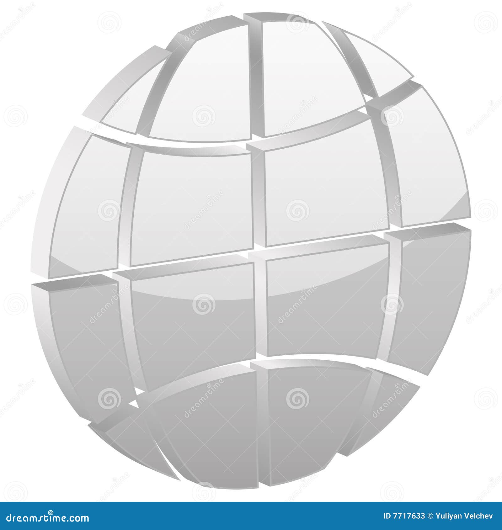 Grey globe symbol stock vector. Illustration of style - 7717633