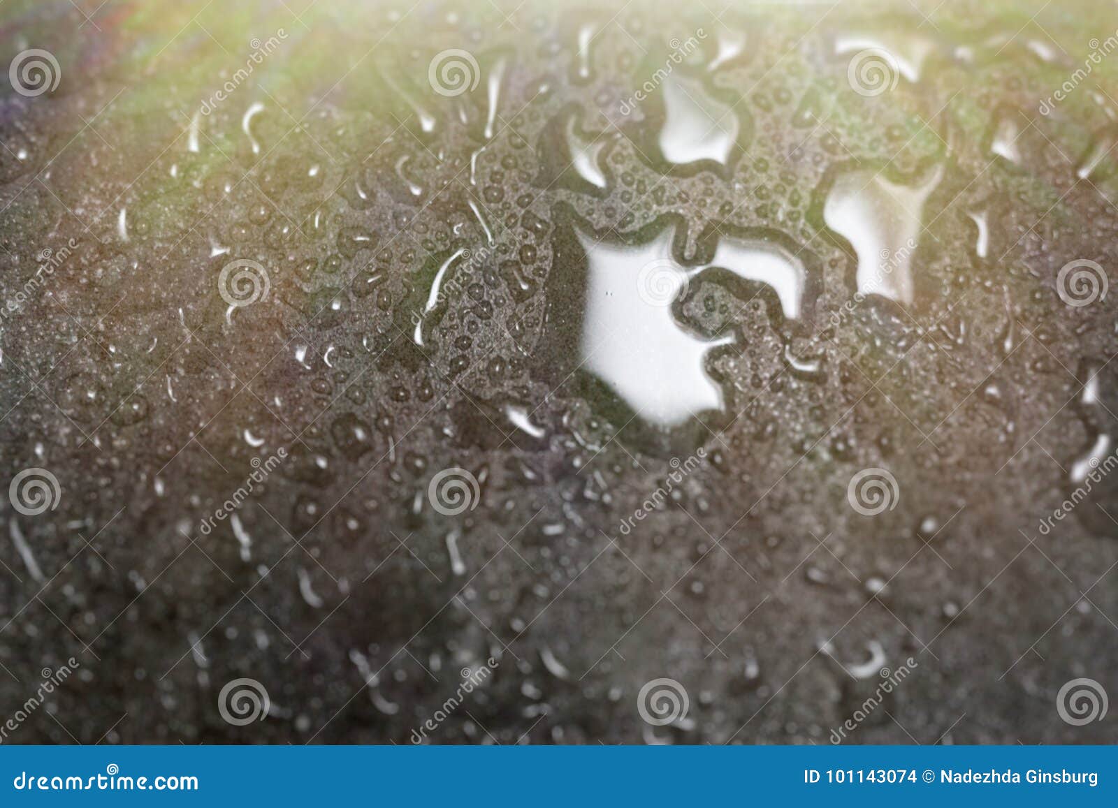 Grey Granite in Raindrops, Granite Texture with Water Drops.background ...