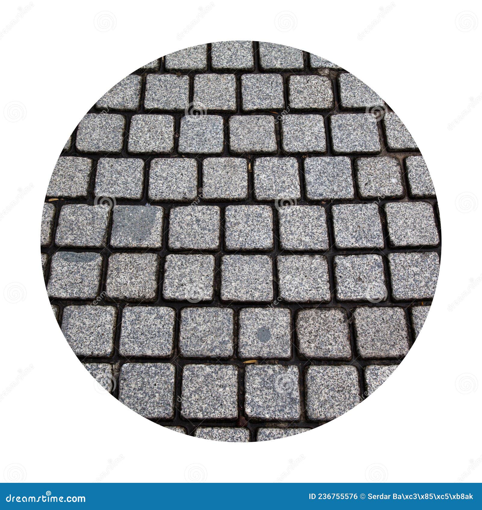 Grey Granite Square Paving Stone, Seamless Tiled Granite Stone Stock ...