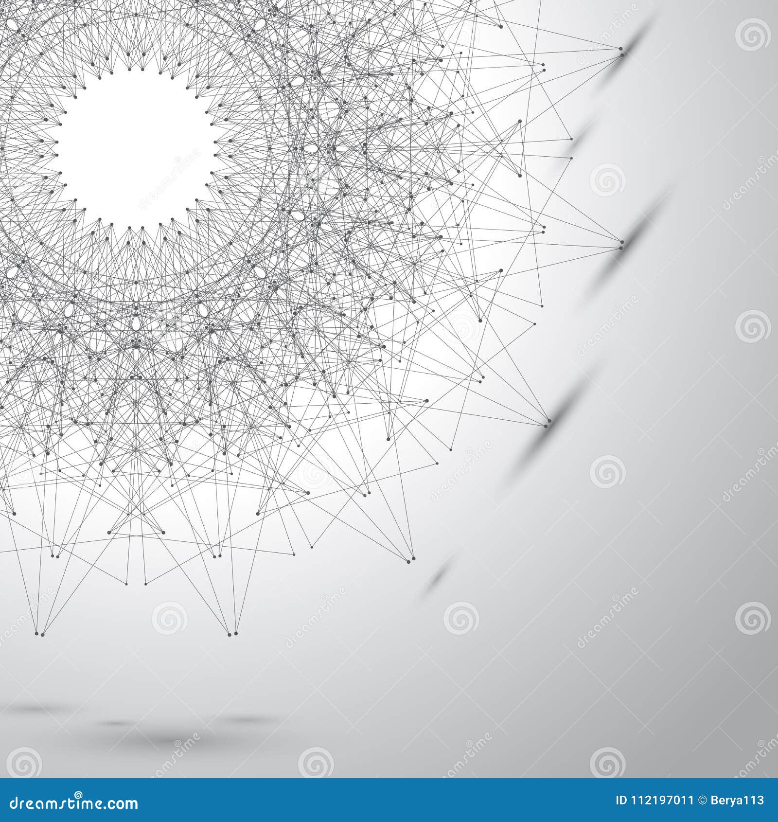 Grey Graphic Background Illustration Dots with Connections for Your ...