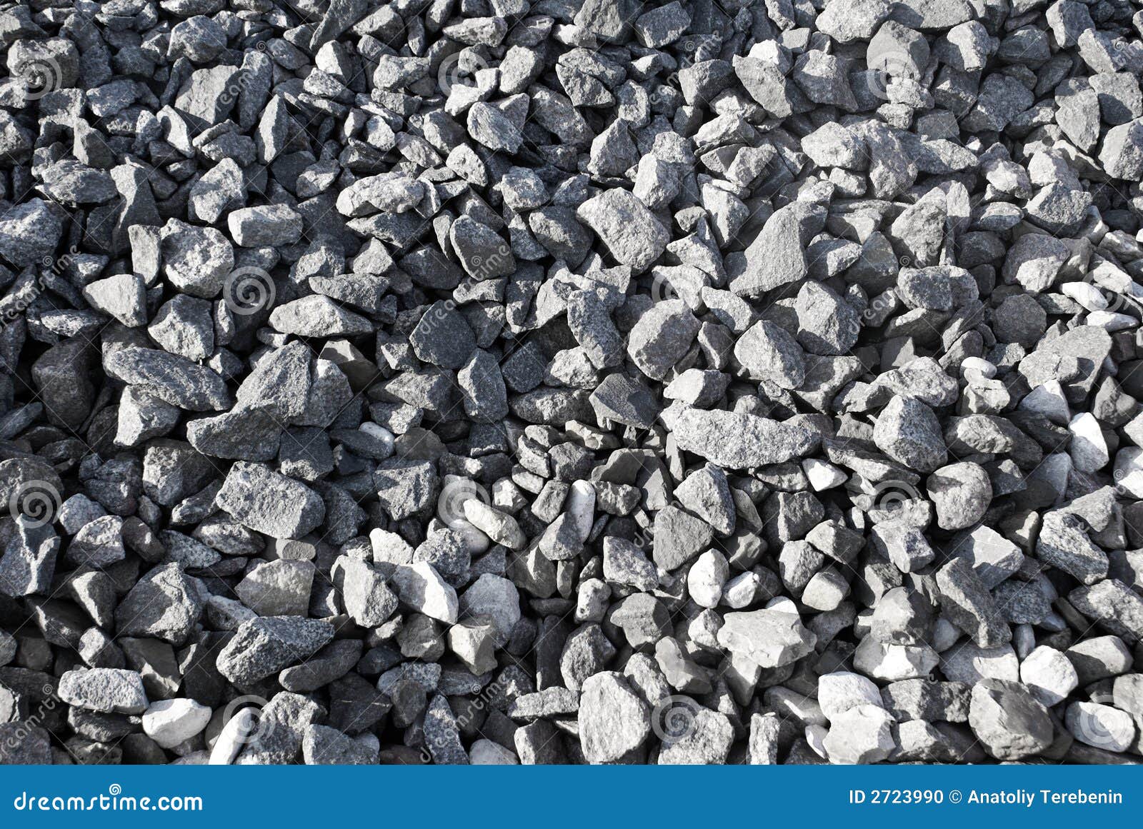 Grey gravel. stock photo. Image of background, granite - 2723990