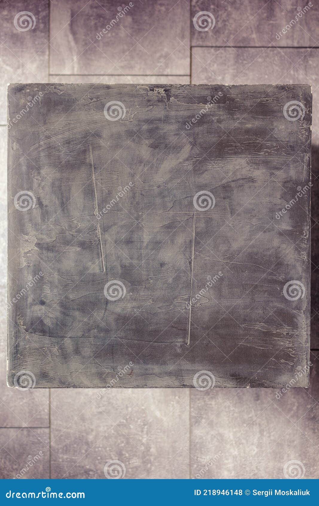 Grey or Gray Cube Table at Floor Texture. Modern Architecture Concept ...