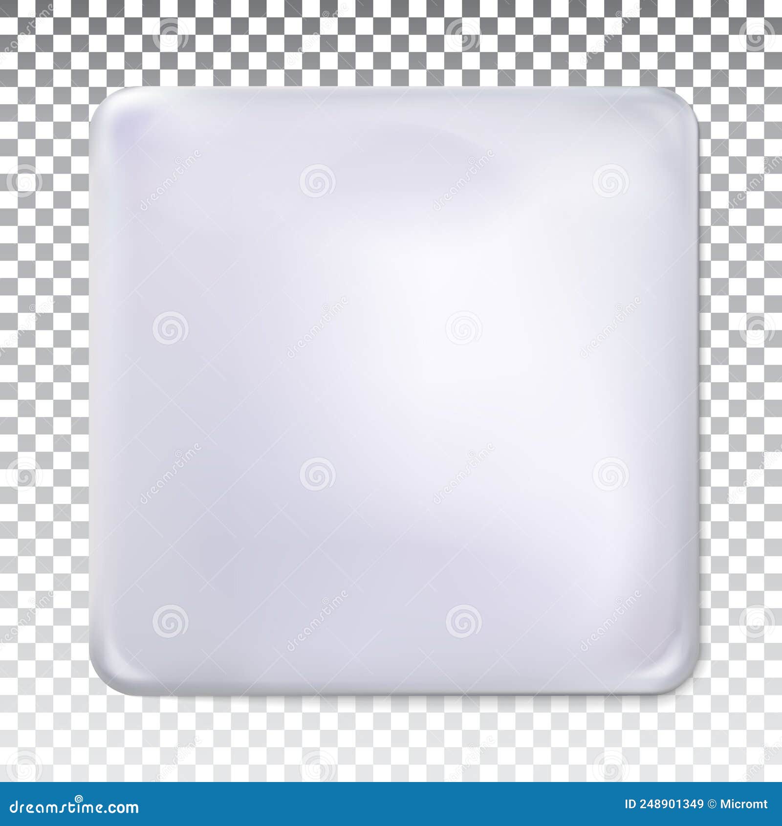 Grey or Gray Square Painted Plate, Isolated. Style for Graphic and Web ...