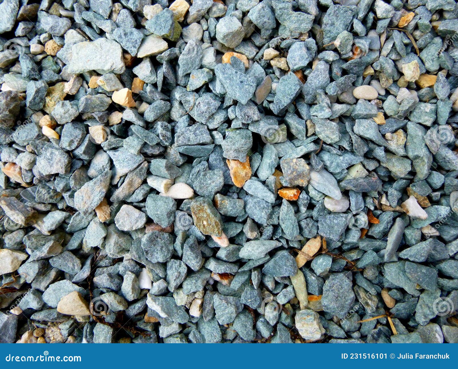 Grey Ground Stone Rubble Background of Many Small Stones Stock Image ...