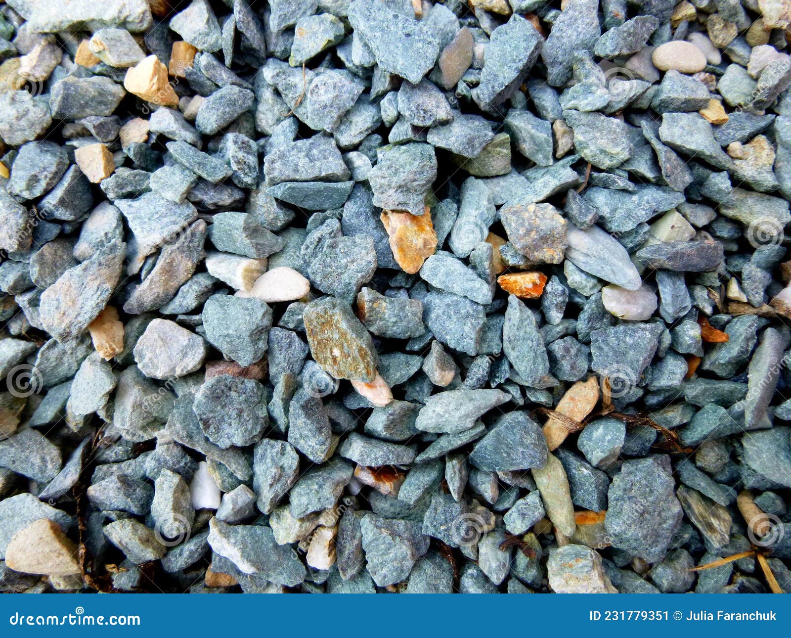 Grey Ground Stone Rubble Background of Many Small Stones Stock Image ...