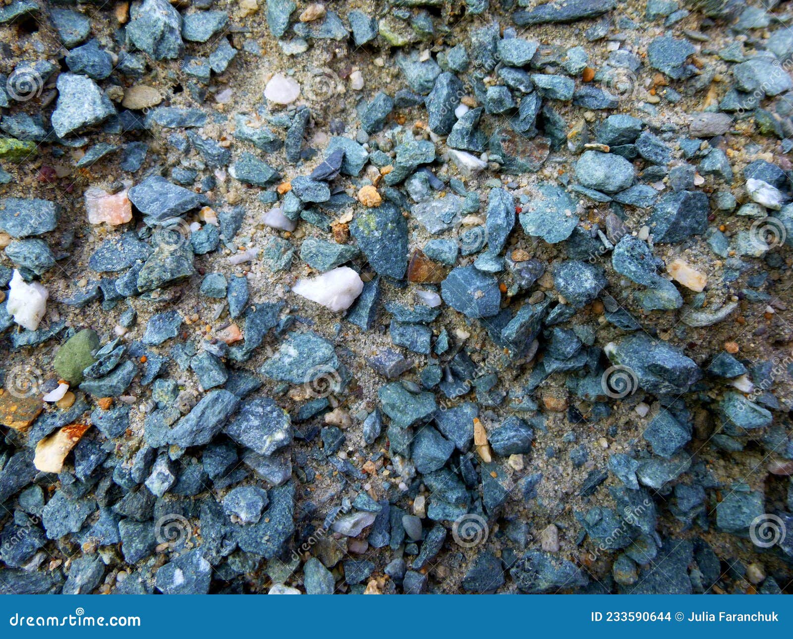 Grey Ground Stone Rubble Background of Many Small Stones Stock Photo ...
