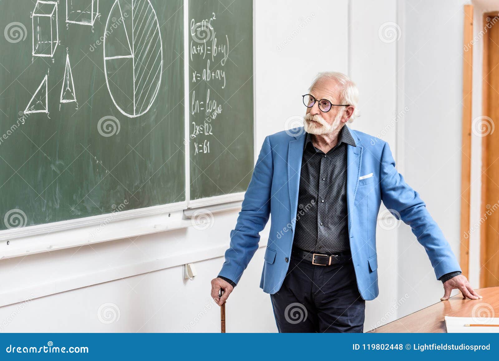 Grey Hair Professor Looking Stock Photo - Image of looking, room: 119802448